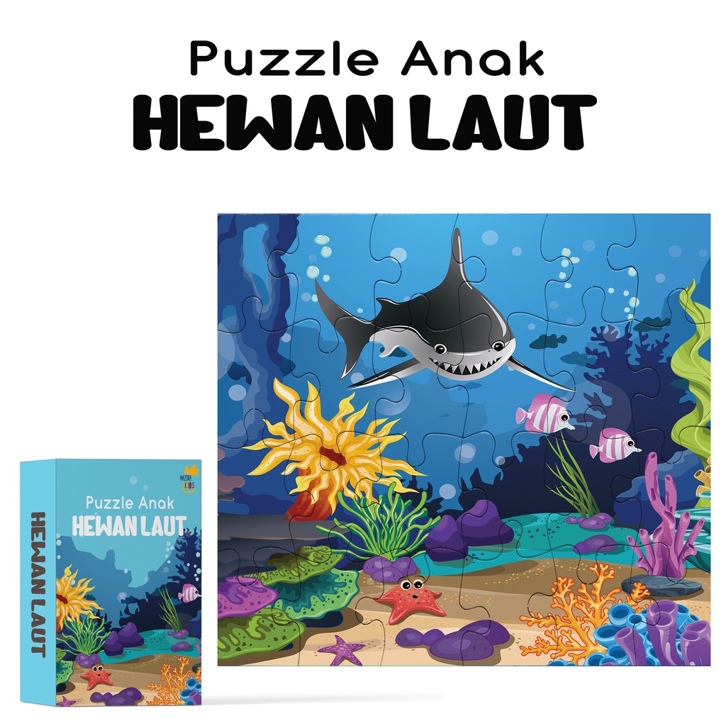 Jual MAINAN PUZZLE EDUKASI ANAK BALITA TK PAUD SD KAYU HEWAN DARAT ...