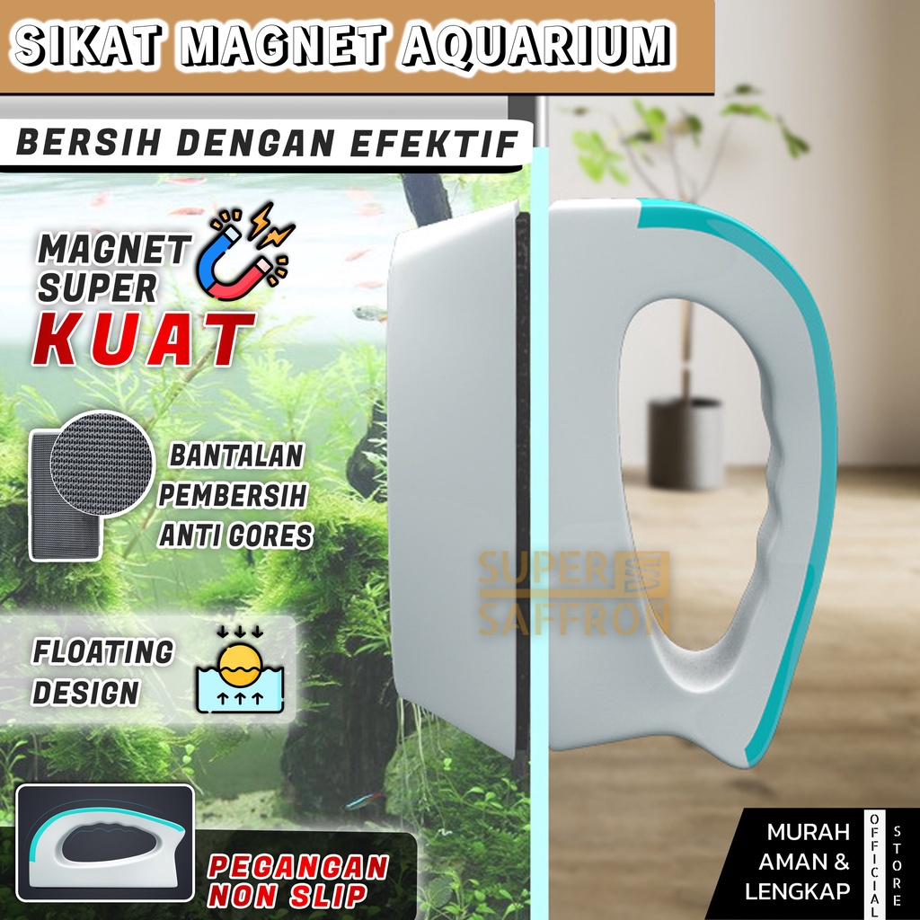 Jual Sikat Magnet Aquarium Pembersih Kaca Magnetik Brush PREMIUM DESIGN ...