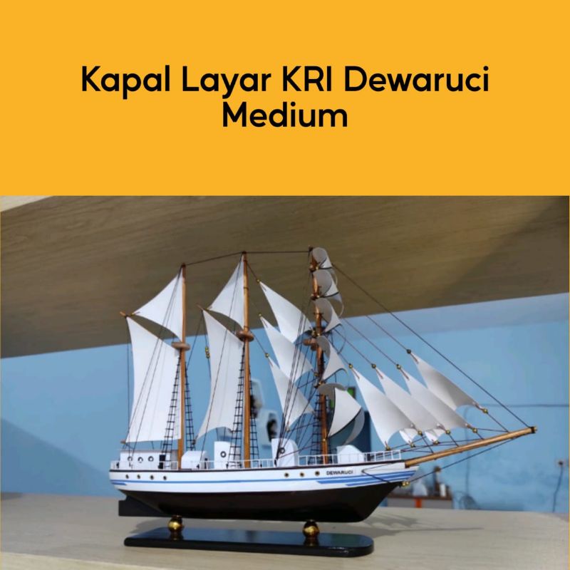 Jual Medium - Kerajinan Kapal Layar Dewaruci | Miniatur Kapal Layar ...