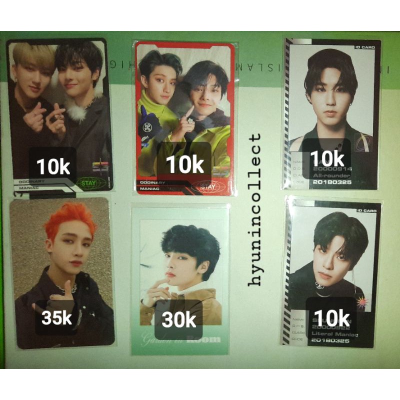 Jual PC PHOTOCARD MERCH OFFICIAL STRAY KIDS SKZ BANGCHAN CHANGBIN HAN ...