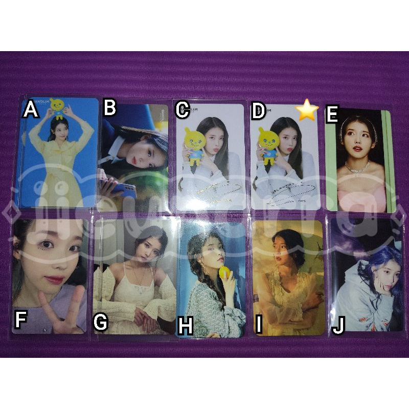 Jual IU PHOTOCARD OFFICIAL LILAC CELEBRITY LOVE POEM BANOLIM SEASONS ...
