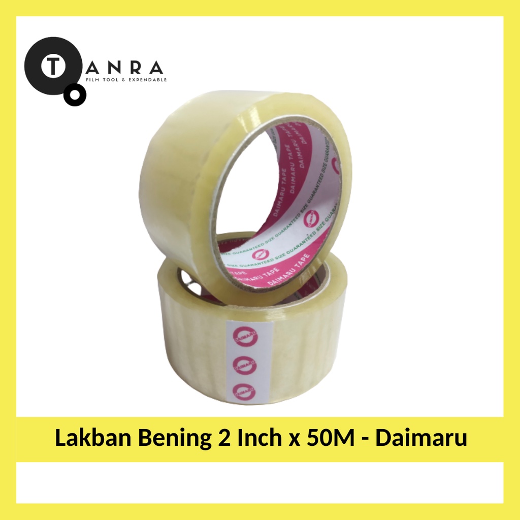 Jual Lakban OPP Bening 2" Inch x 50m - Daimaru | Shopee Indonesia