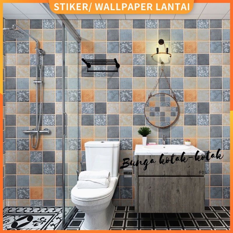 Jual Lantai Kamar Mandi Aesthetic Stiker Anti Licin PVC Walpaper ... Jual Lantai Kamar Mandi Aesthetic Stiker Anti Licin PVC Walpaper ...