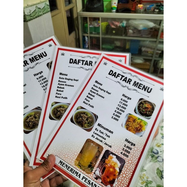 Jual Daftar Menu | Shopee Indonesia