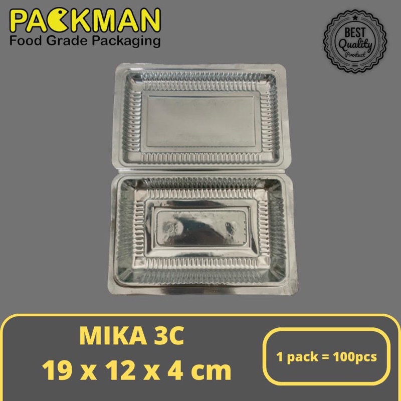 Jual MIKA PLASTIK 3C / MIKA KUE JAJANAN ROTI BASAH MAKANAN - 100pcs ...