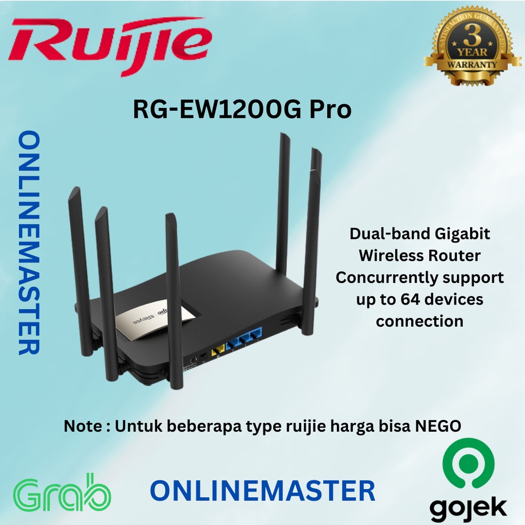 Jual RUIJIE Reyee RG-EW1200G Pro 1300M Dual-band Gigabit Wireless ...