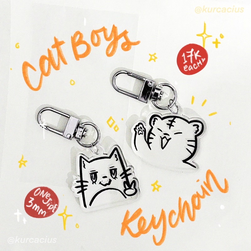 Jual Cat Boys Keychain: Gantungan Kunci Kucing dan Harimau JUN HOSHI ...