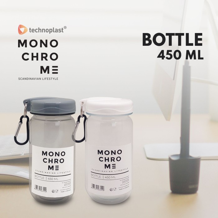 Jual Technoplast Monochrome Sport Bottle 450Ml |Botol Air Minum Kreatif ...