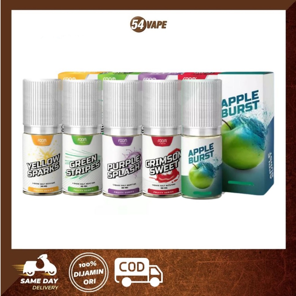Jual Liquid Foom Saltnic Fruity Series 30ml 30mg Shopee Indonesia