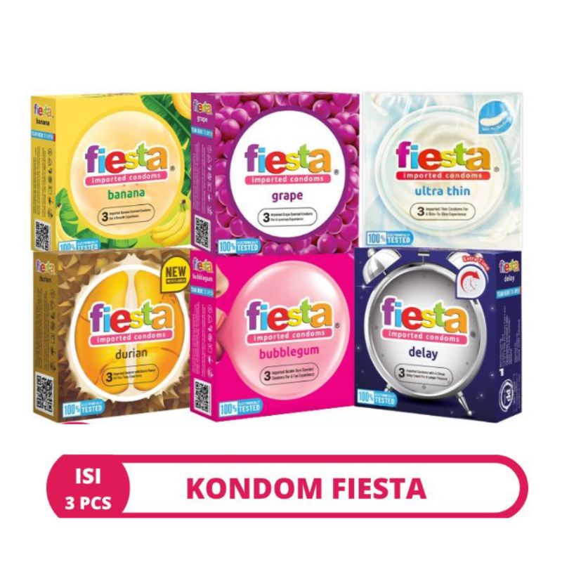 Jual Kondom Fiesta isi 3 Pcs | Shopee Indonesia