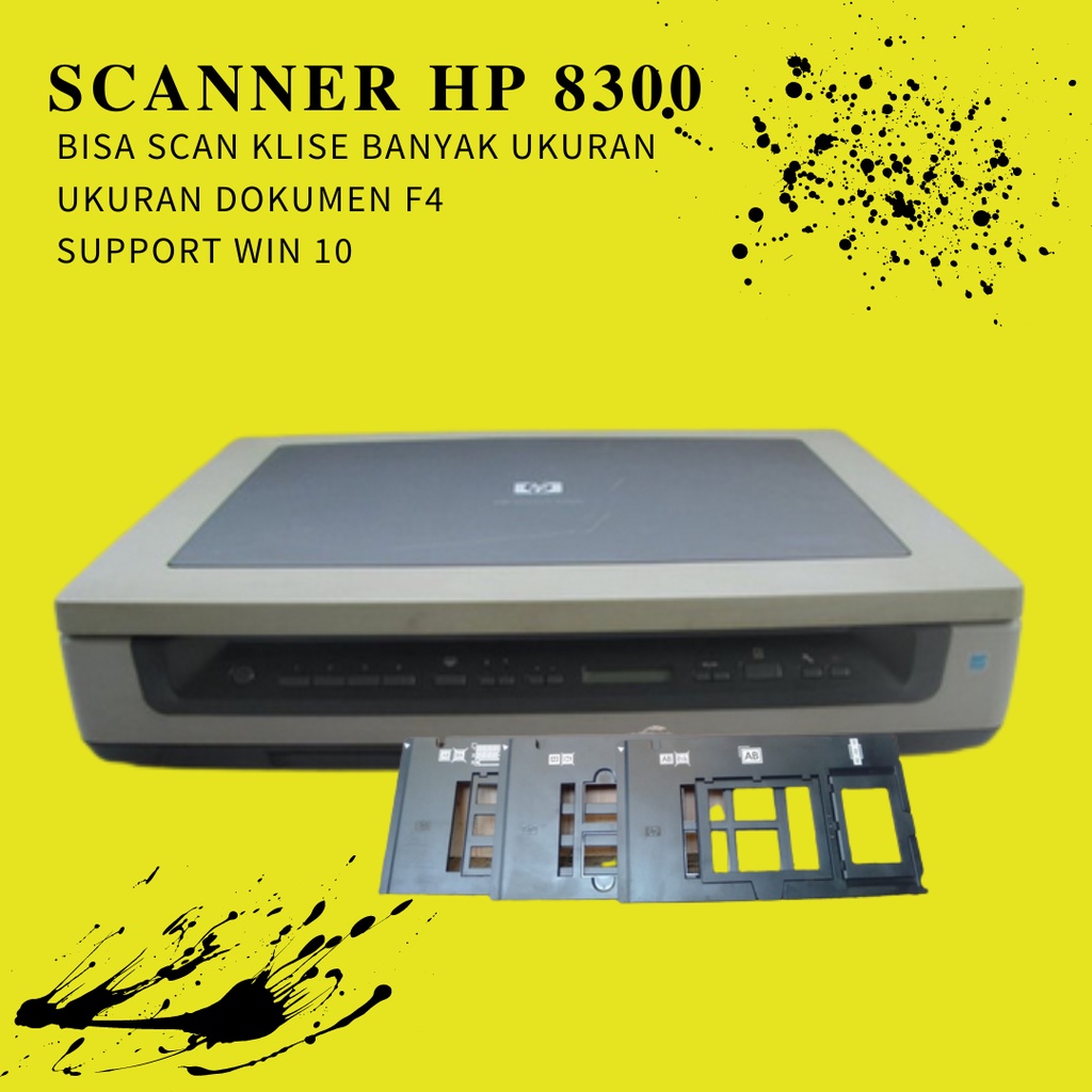 Jual HP ScanJet 8300 Scanner Folio n Legal F4 Dan Scan Klise Negative | Shopee Indonesia