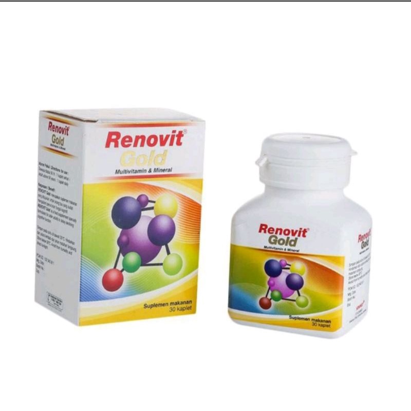 Jual Renovit Gold isi 30 tablet | Shopee Indonesia