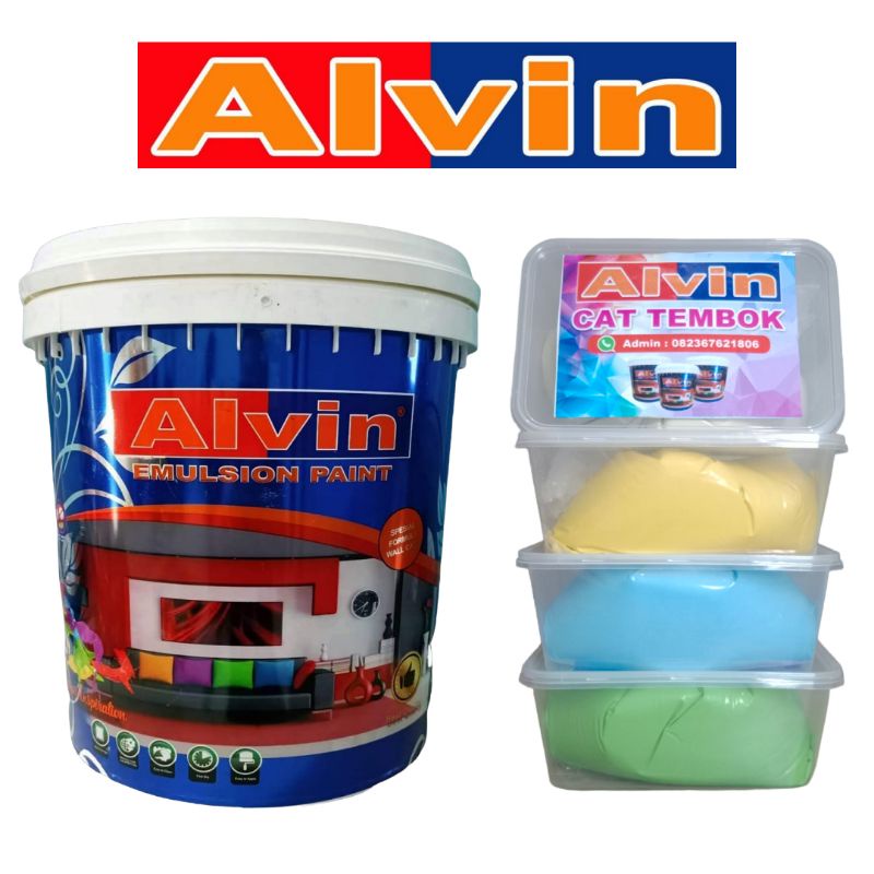 Jual Cat Tembok Alvin Box 1 Kg | Shopee Indonesia