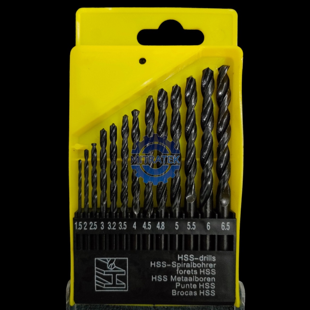 Jual Mata Bor Set 13 pcs Mata Bor Besi Kayu 1,5 - 6,5mm | Shopee Indonesia