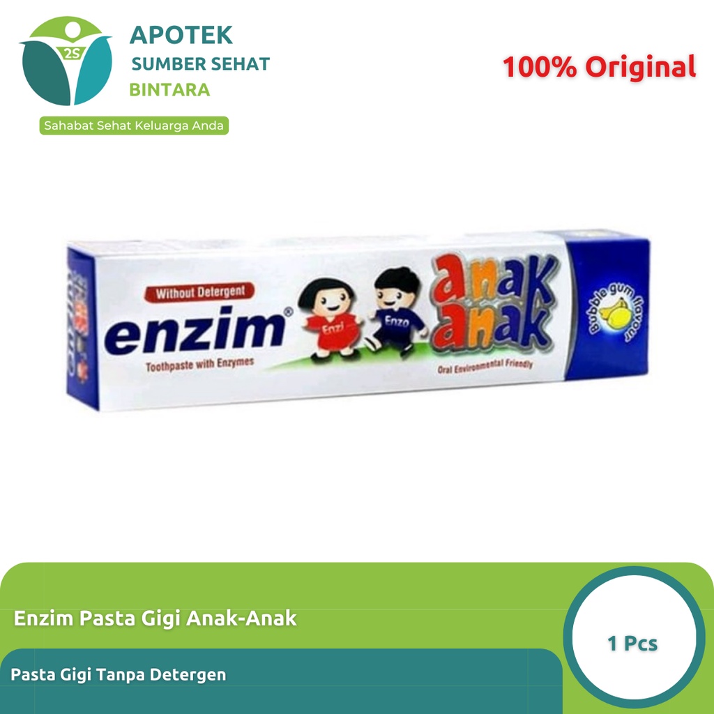 Jual Enzim Pasta Gigi Anak Bubble Gum | Shopee Indonesia