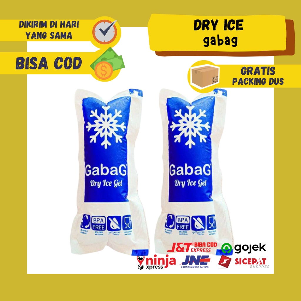 Jual Dry Ice Gel Gabag Pendingin Cooler Tas Asi Pengganti Blue Ice Pack ...