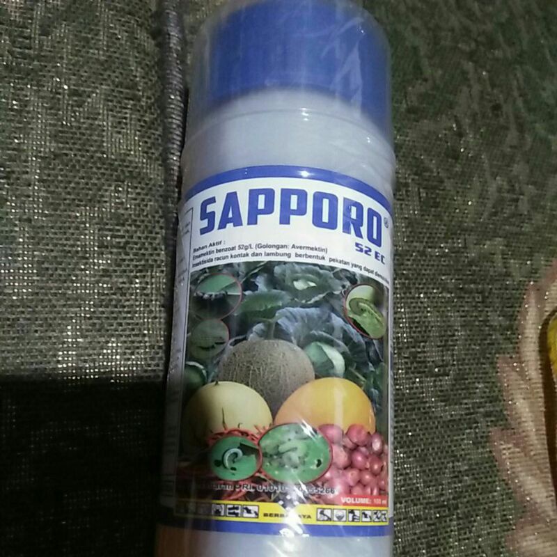 Jual SAPPORO 52 EC, insectisida untuk ulat kemasan 100 ml | Shopee ...