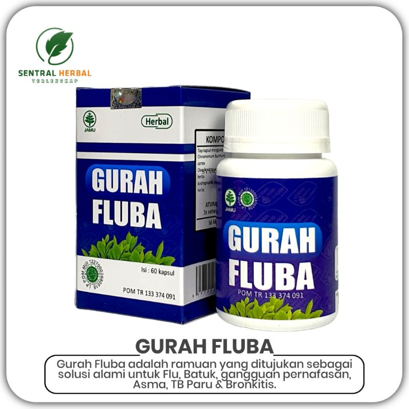 Jual Gurah Fluba Herbal Indo Utama Untuk Flu dan Batuk Isi 60 Kapsul ...
