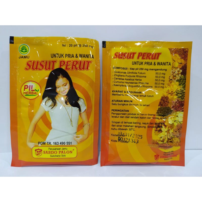 Jual Jamu Pil Susut Perut - Sabdo Palon ( 1 Pack isi 10 Sachet ...