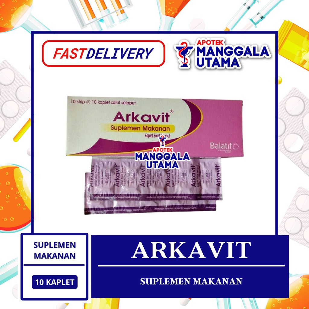 Jual ARKAVIT PER STRIP ISI 10 TABLET | Shopee Indonesia