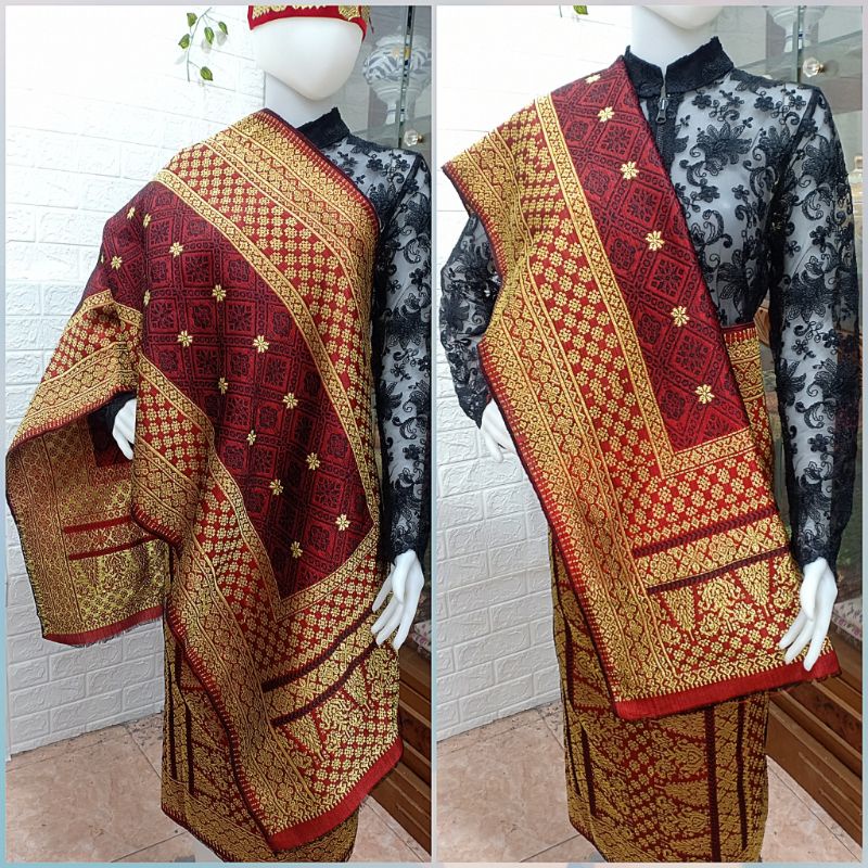 Jual Songket Bunga Cina / Songket Palembang Asli Tenun | Shopee Indonesia