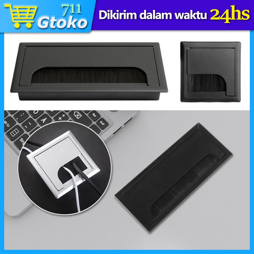 Jual Square Grommet Cable Kotak Alloy Aluminium Meja Kantor Tutup ...