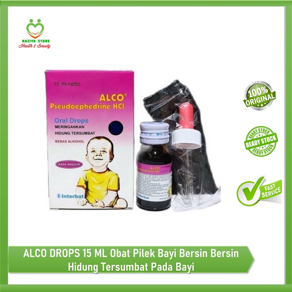 Jual ALCO DROPS 15 ML Obat Pilek Bayi Bersin Bersin Hidung Tersumbat ...