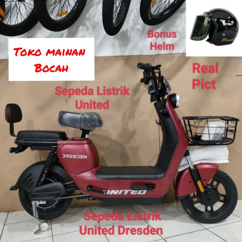 Jual Sepeda Listrik United DresDen 600watt Terbaru +bonus helm | Shopee ...