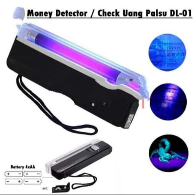 Jual Lampu uang palsu UV ultraviolet deteksi alat lamp money detector detection | Shopee Indonesia