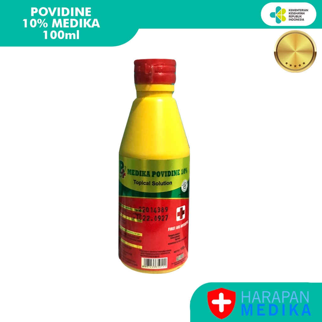 Jual Medika Povidine Iodine 10% 100ml / Obat Merah Luka Povidon ...