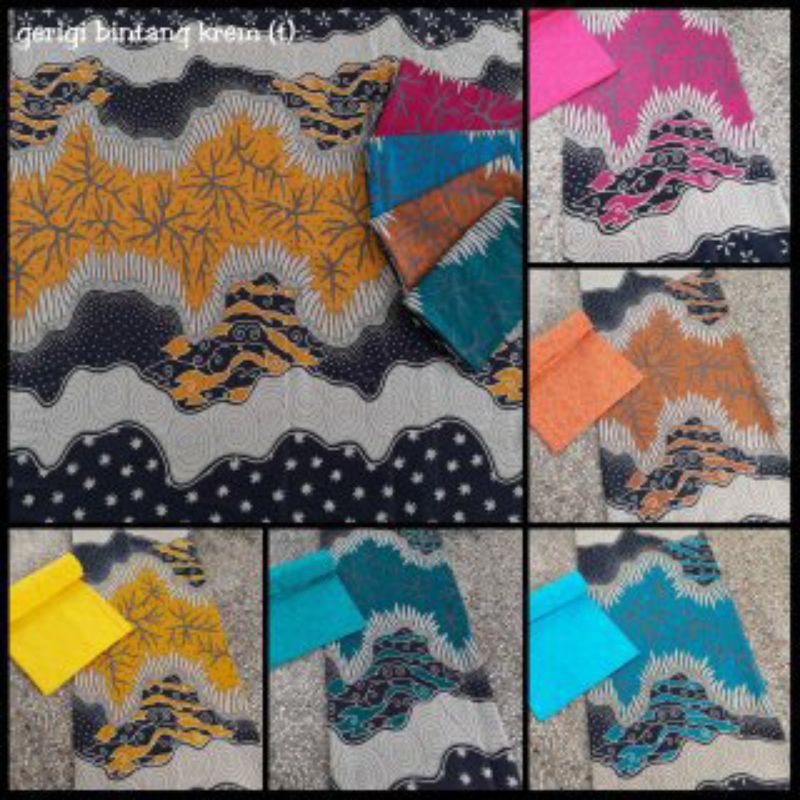 Jual hmt kain batik motif terumbu karang pola.batik.ombak | Shopee ...