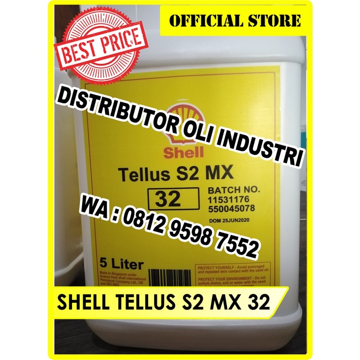 Jual Tempat Oli Shell Tellus S2 Mx 32 ( Kemasan 5 Liter - Ready Stock 2 ...