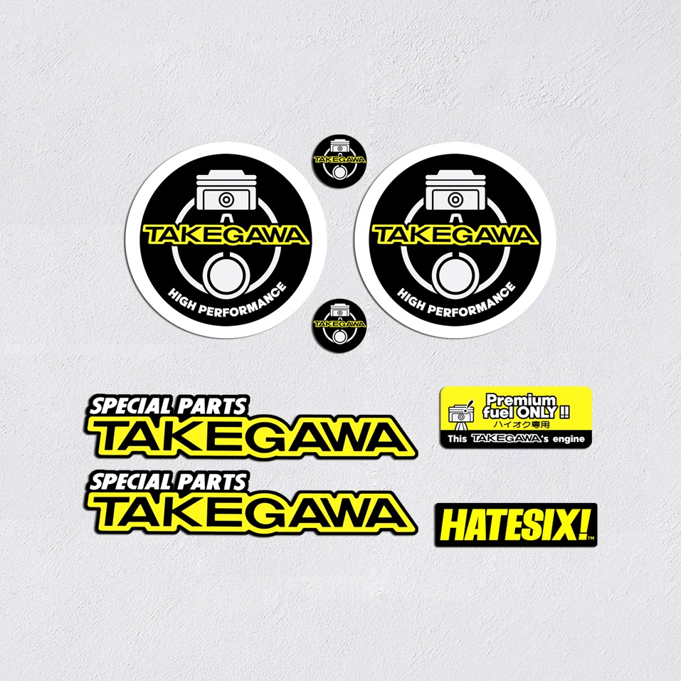 Jual Sticker Stiker Decal Set Takegawa HatesSix | Shopee Indonesia