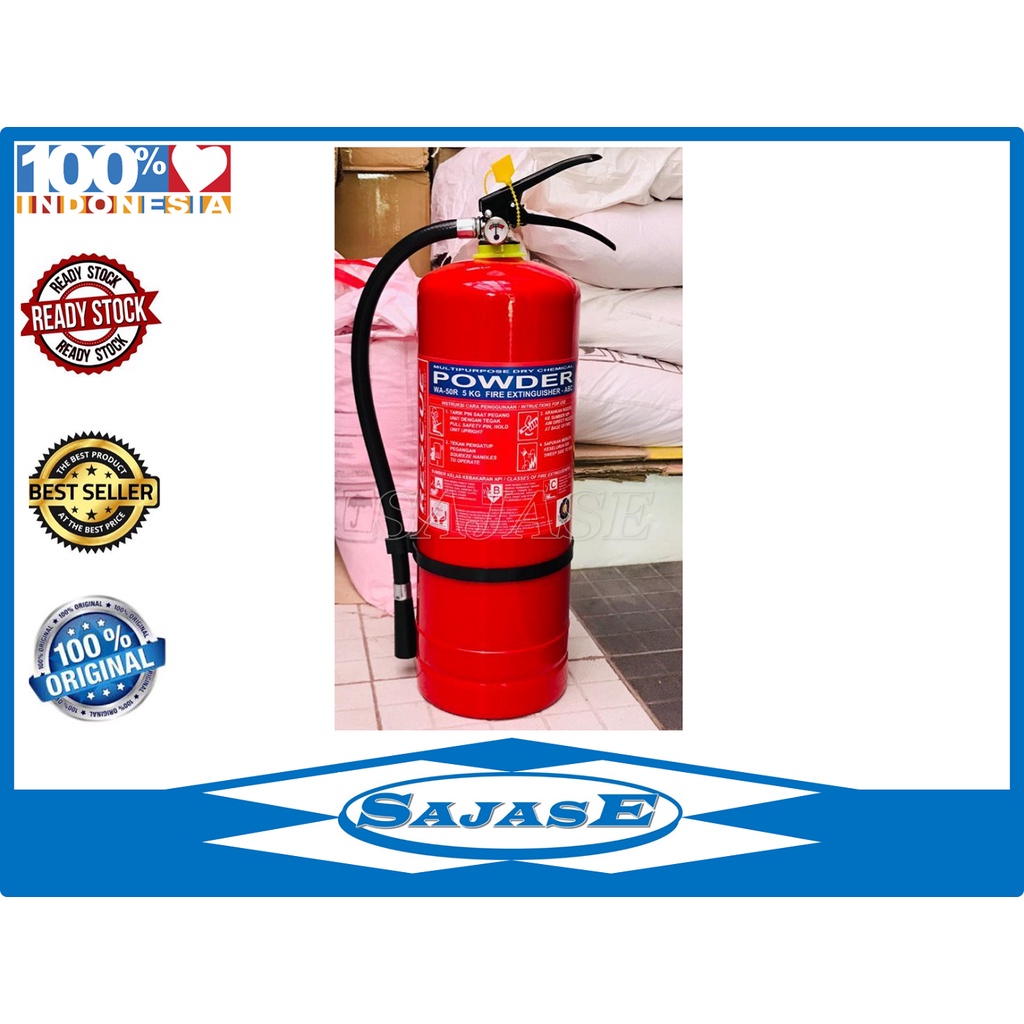 Jual Harga 1 Set Tabung apar 5 kg Powder Alat Pemadam kebakaran 5 Kg ...