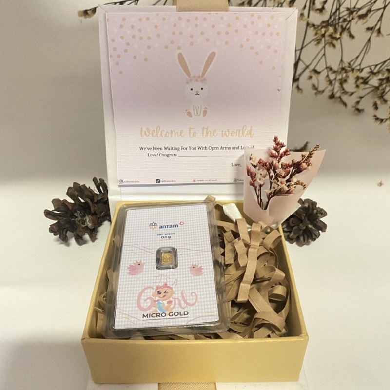 Jual LM Emas Antam Hartadinata 0,1 / 0.25 gram / Kado Emas / Gold Gift ...