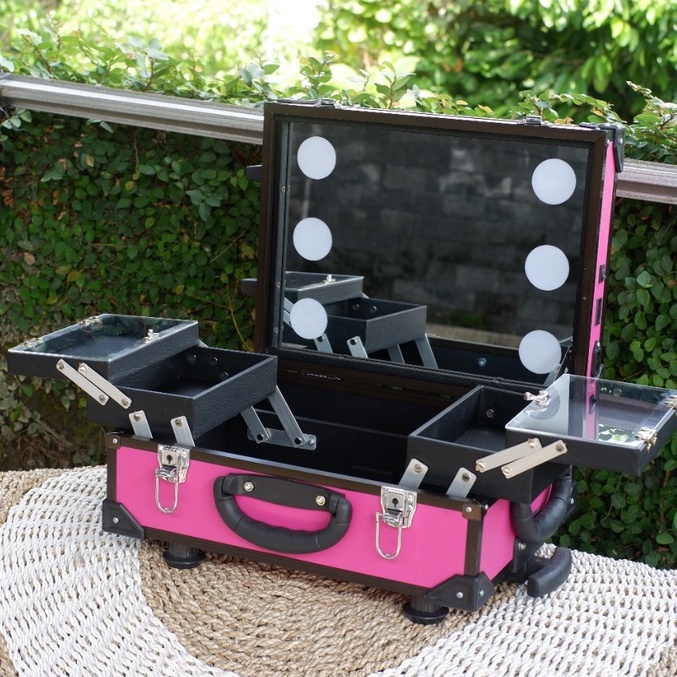 Jual Koper Makeup Beautycase LED Tanam Full Mirror 3 Mode Warna Ukuran ...
