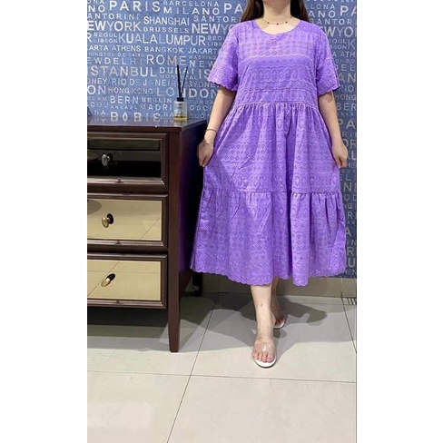 Jual Dress katun bolong 975 3L Ld 110 cm | Shopee Indonesia