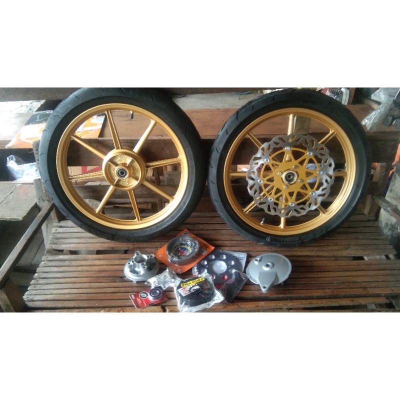 Jual velek v rossi palang 8 plus ban untuk motor klx,,,d tracker,,,crf ...