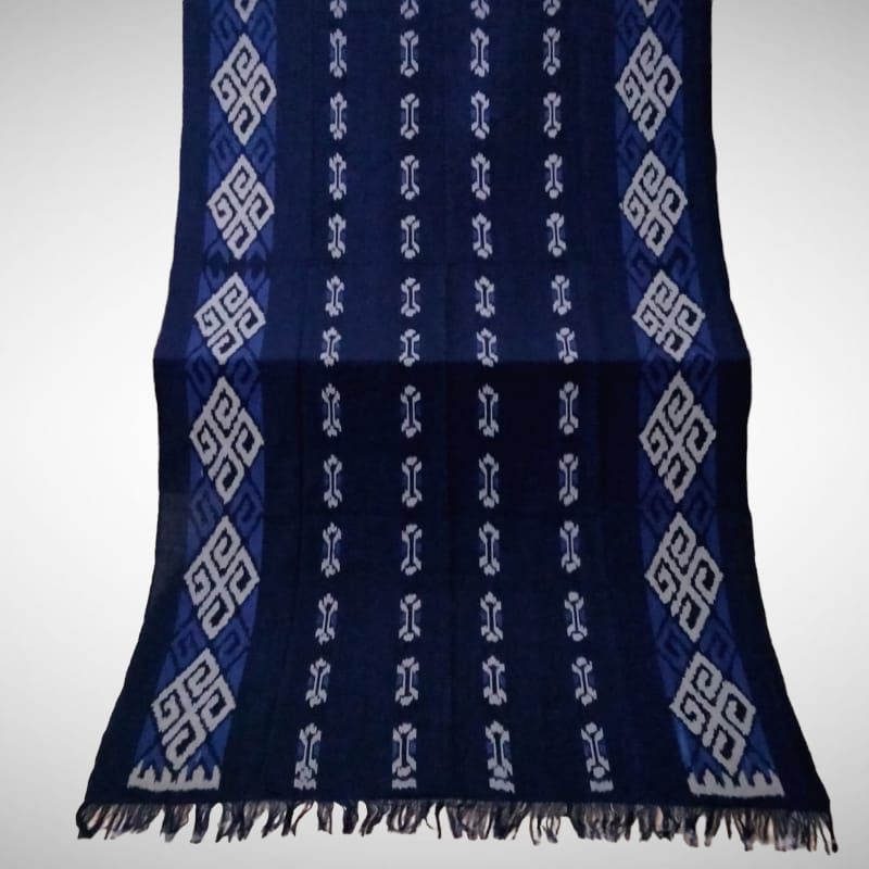 Jual Kain Tenun Blanket Tenun Troso Kain Tenun Jepara Kain Tenun Etnik Toraja Biru Navy | Shopee ...