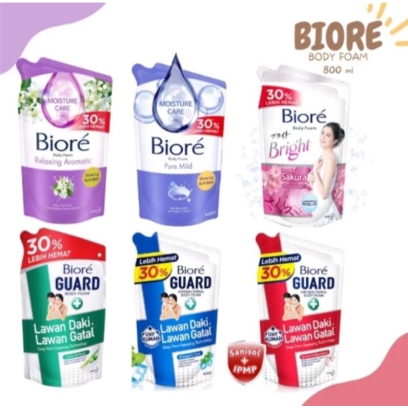 Jual sabun cair biore 800ml | Shopee Indonesia