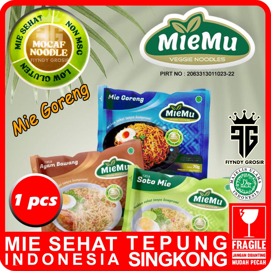 Jual MieMU Mie Instan Tepung Mocaf Singkong MIE GORENG 70gr - Mie Sehat ... Jual MieMU Mie Instan Tepung Mocaf Singkong MIE GORENG 70gr - Mie Sehat ...