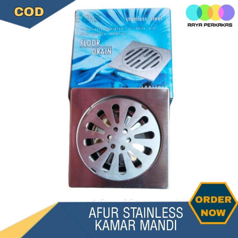 Jual Afur Saringan Got Lantai Kamar Mandi Stainless | Floor Drain ...