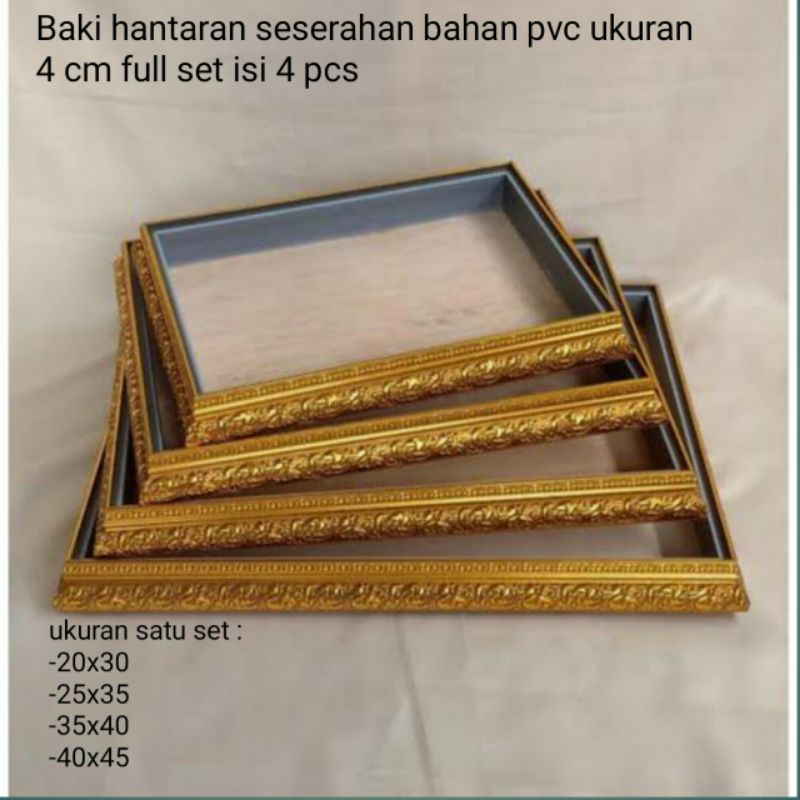 Jual kotak hantaran satuan seserahan pernikahan bahan fiber baki ...