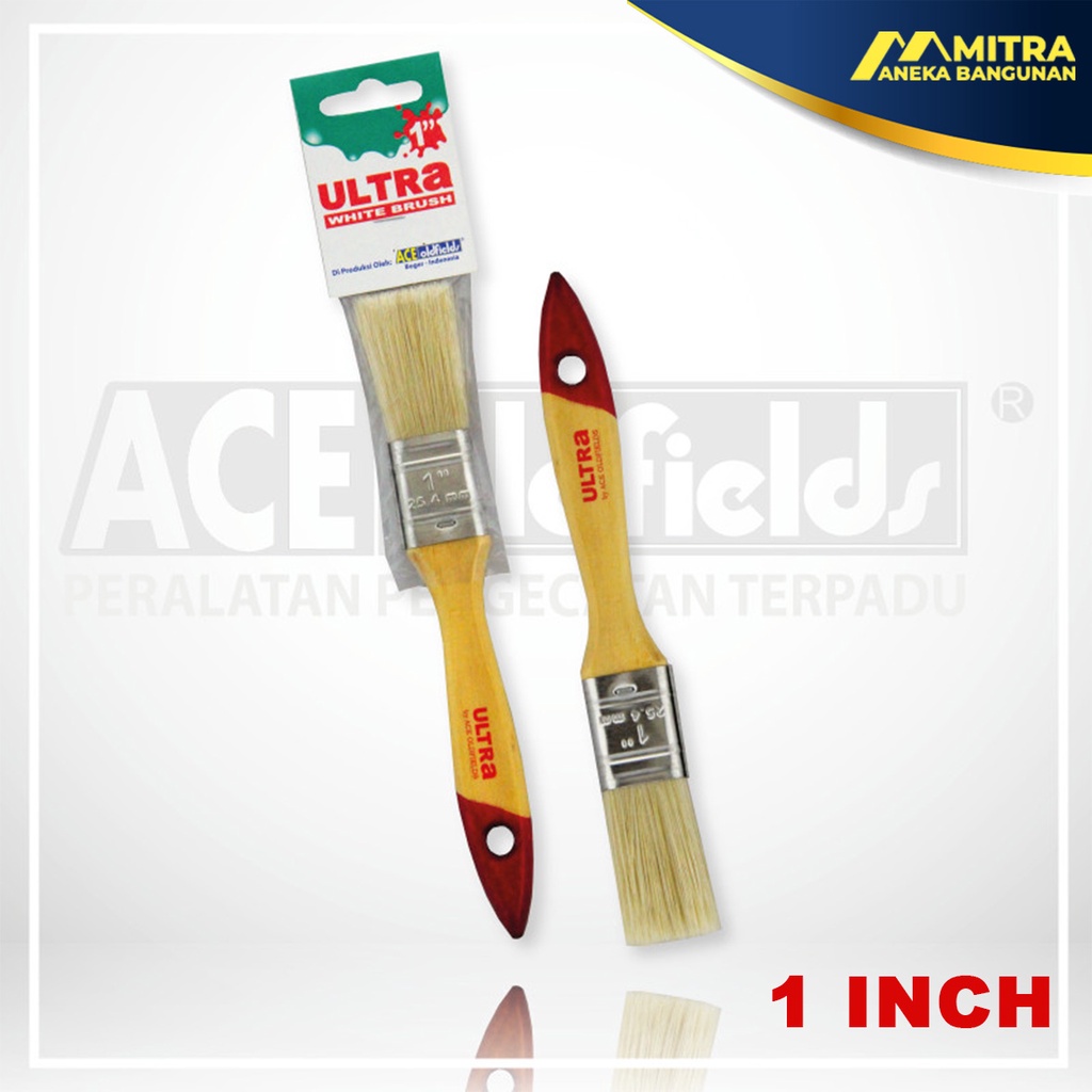 Jual KUAS TANGAN 1 INCH ACE OLDFIELDS ULTRA / KUAS CAT TEMBOK / KUAS CAT KAYU BESI / KUAS BKN ...