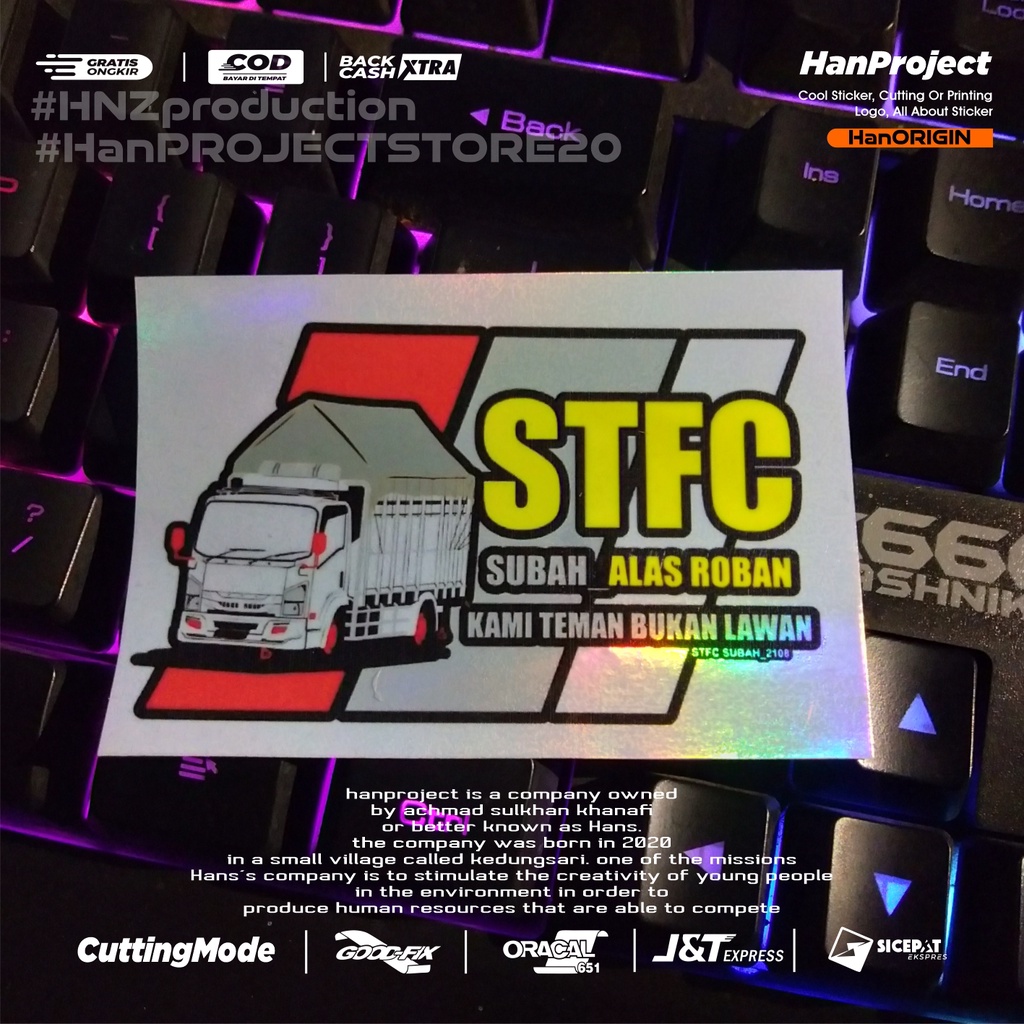 Jual (BIJIAN) STICKER CCTV TRUK OLENG STFC ALAS ROBAN HOLOGRAM ANTI AIR TERMURAH | Shopee Indonesia
