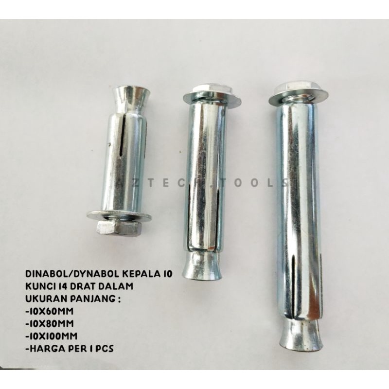 Jual Dinabol / dynabolt kepala 10 kunci 14 drat dalam | Shopee Indonesia