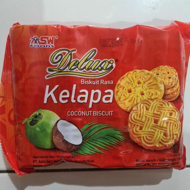 Jual Delux biskuit rasa kelapa 300 gr | Shopee Indonesia