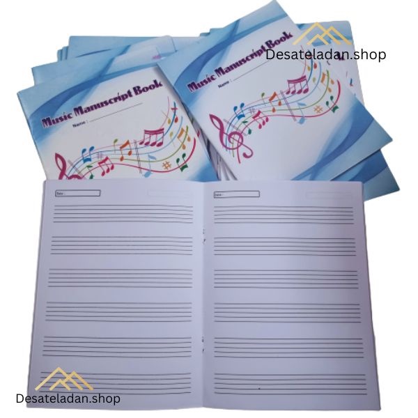 Jual Buku tulis musik garis lima / buku garis paranada / manuscript ...