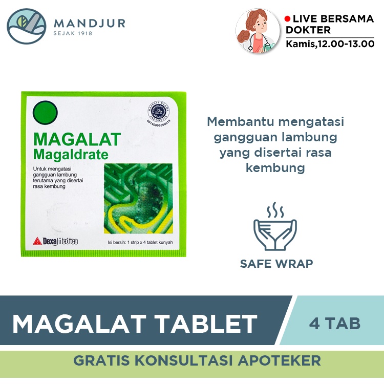 Jual Magalat 4 Tablet - Obat Gangguan Lambung | Shopee Indonesia