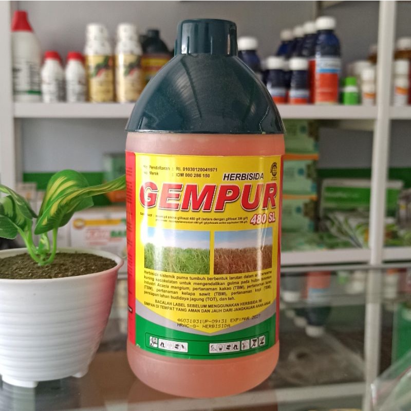 Jual Herbisida gempur Gempur 480SL glifosat obat rumput liar | Shopee ...